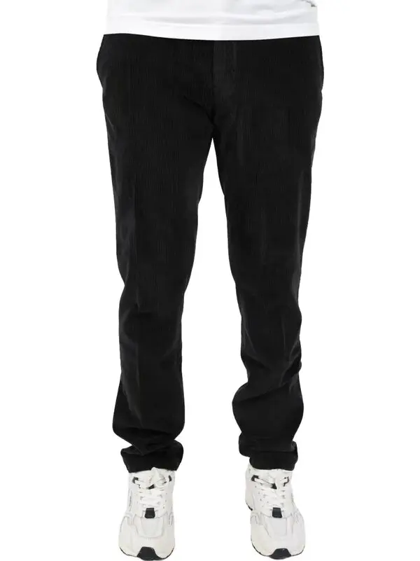 Incotex Corduroy Wool Trousers - Black