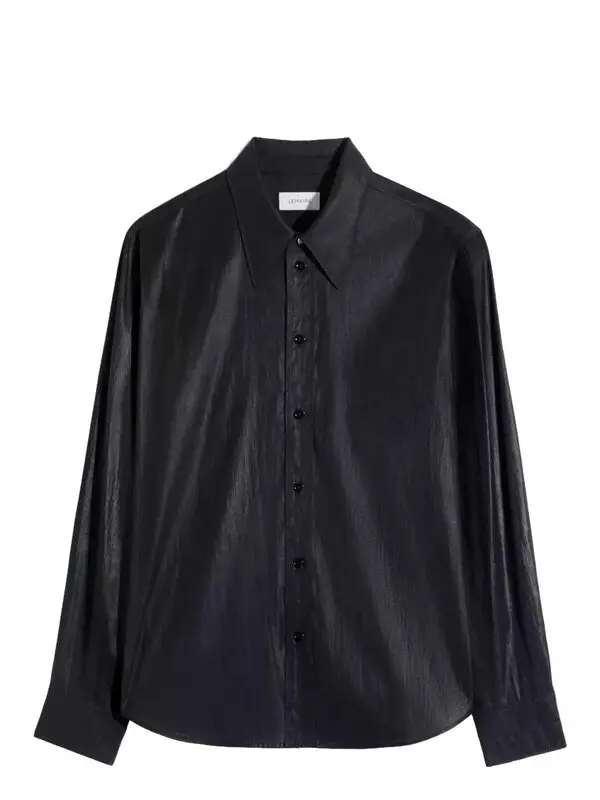 LEMAIRE Pointed-collar Shirt - Black