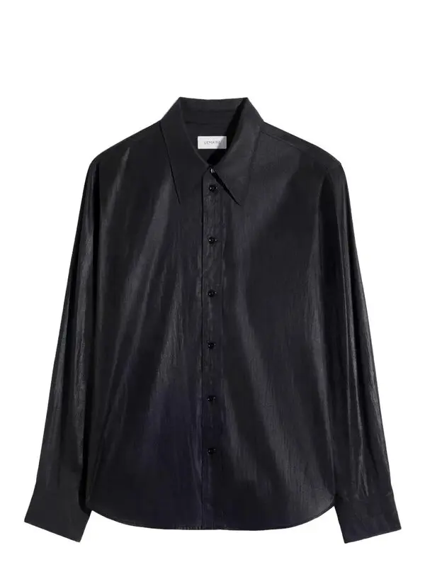 LEMAIRE Pointed-collar Shirt - Black