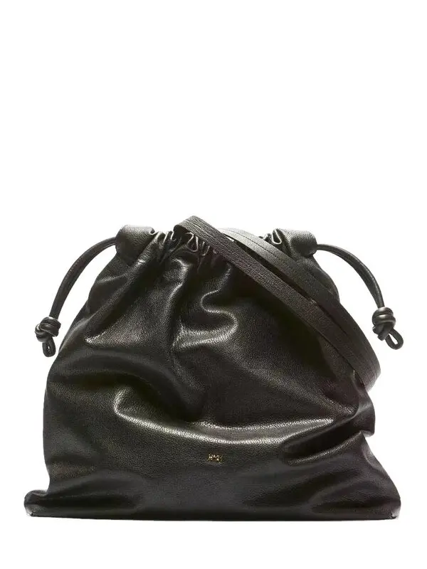 N°21 Eva Gathered Shoulder Bag - Black