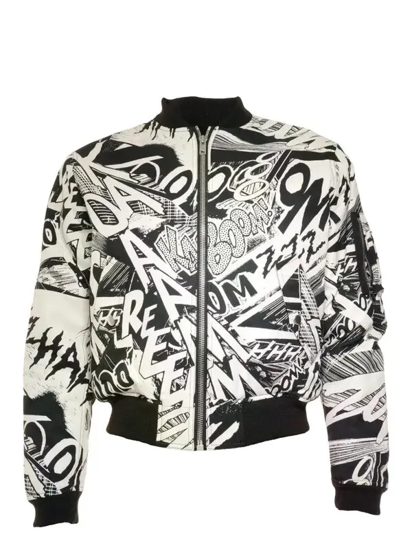 Celine 2019 X Christian Marclay Zip Jacket - White