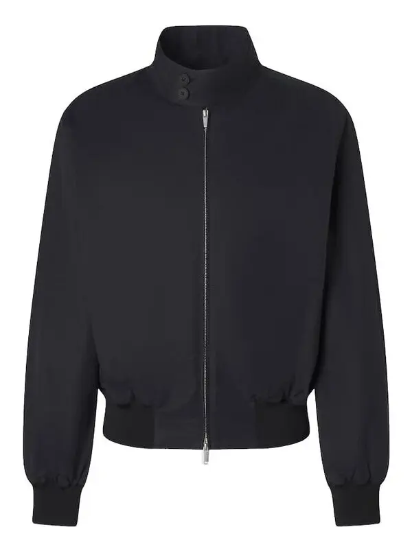 Studio Nicholson Cotton-blend Bomber Jacket - Blue