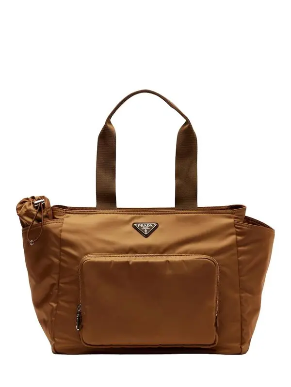 Prada Re-nylon Diaper Bag - Brown