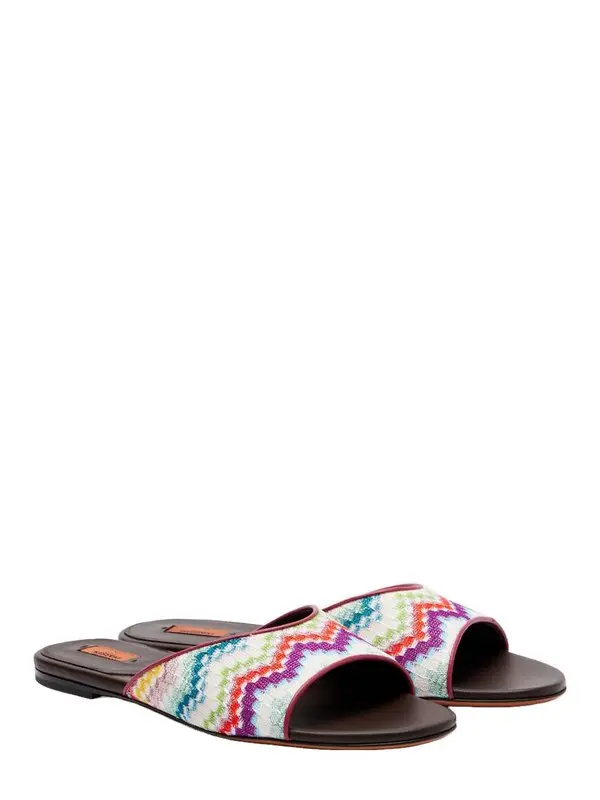 Missoni Liza Zigzag Mules - Multicoloured