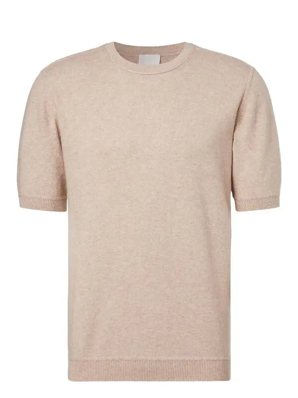 ALLUDE Cotton And Cashmere Crewneck Sweater - Beige
