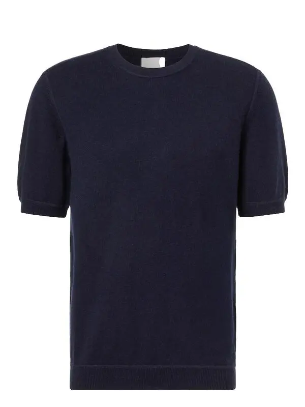 ALLUDE Cotton And Cashmere Crewneck Sweater - Blue