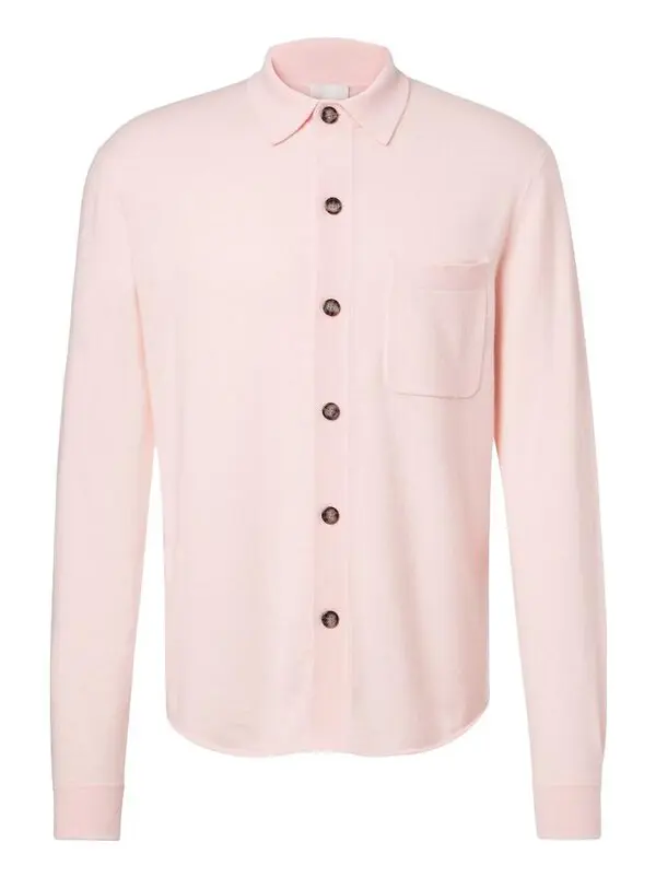ALLUDE Cotton And Cashmere Overshirt - Pink