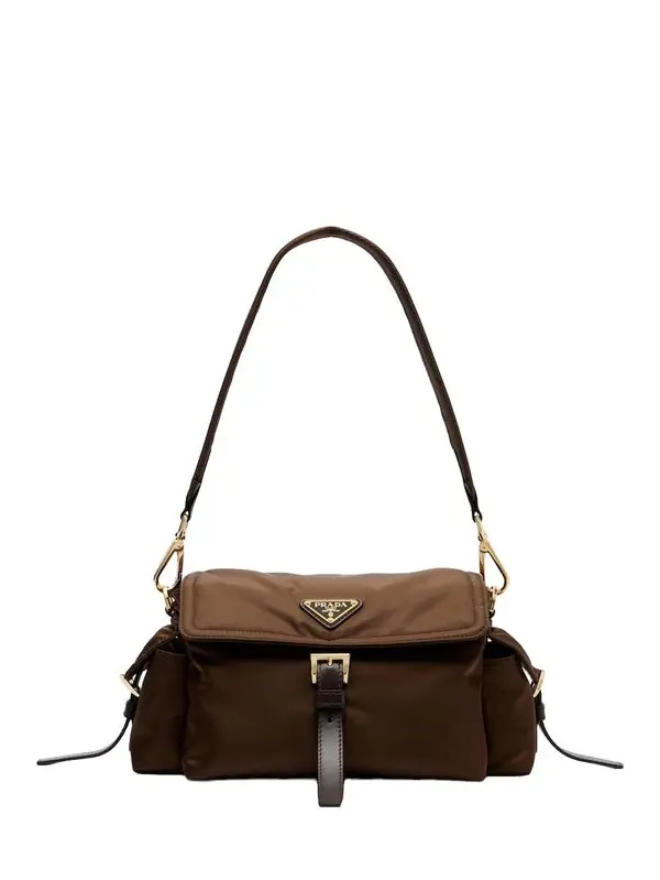 Prada Explore Medium Re-nylon Shoulder Bag - Brown