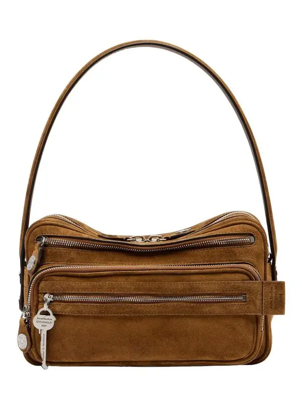Acne Studios Camero Party Suede Shoulder Bag - Brown