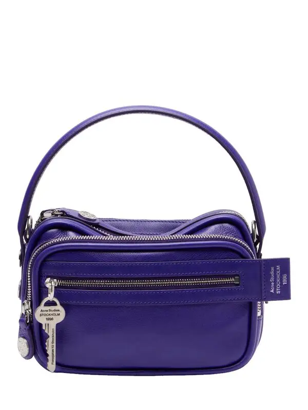 Acne Studios Camero Mini Leather Top-handle Bag - Purple