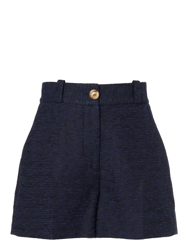 BLAZÉ MILANO Cotton-blend Teke Shorts - Blue