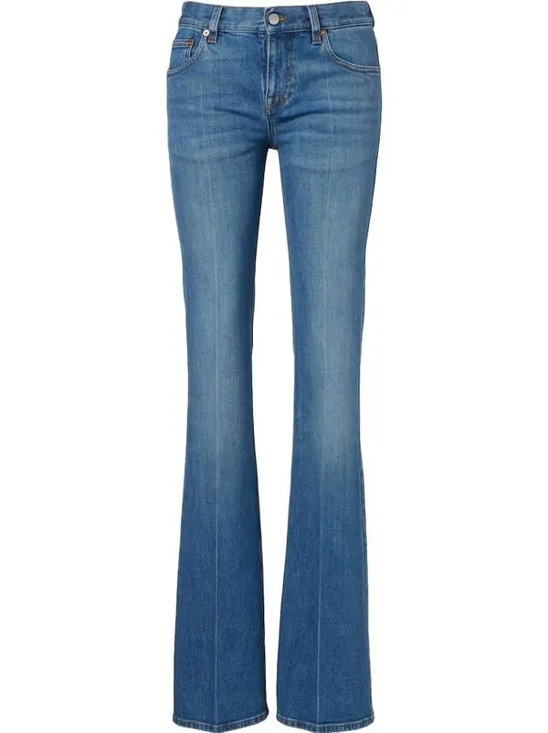 Gucci Faded Flared Jeans - Blue