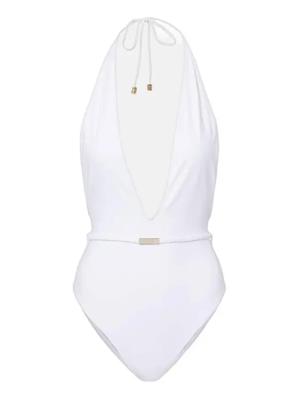 Gucci Halterneck Jersey Bodysuit - White