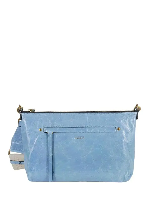 Isabel Marant Nessah Zip Shoulder Bag - Blue