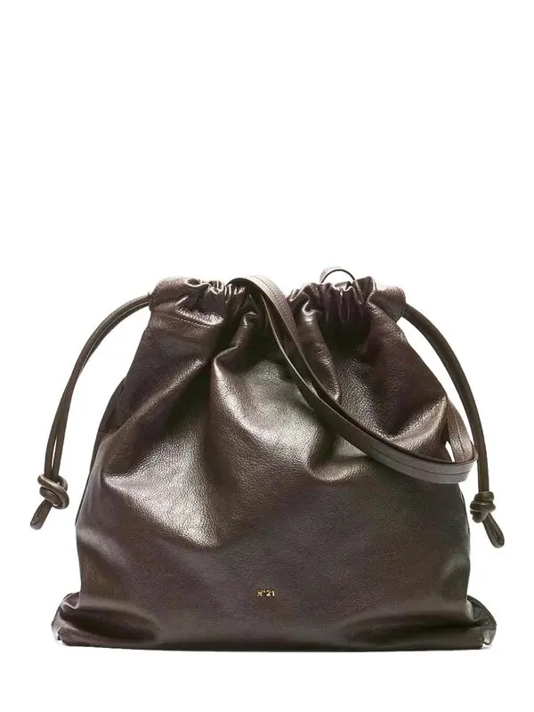 N°21 Eva Drawstring Shoulder Bag - Brown