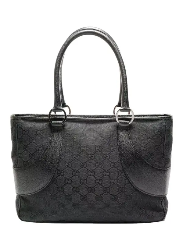 Gucci 2000-2015 Gg Canvas Tote Bag - Black