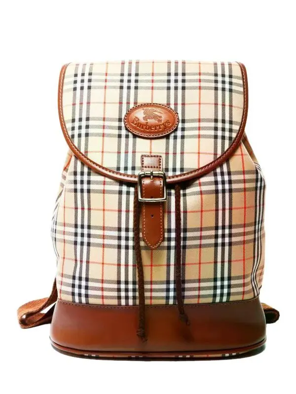 Burberry 2000s Tartan Backpack - Neutrals