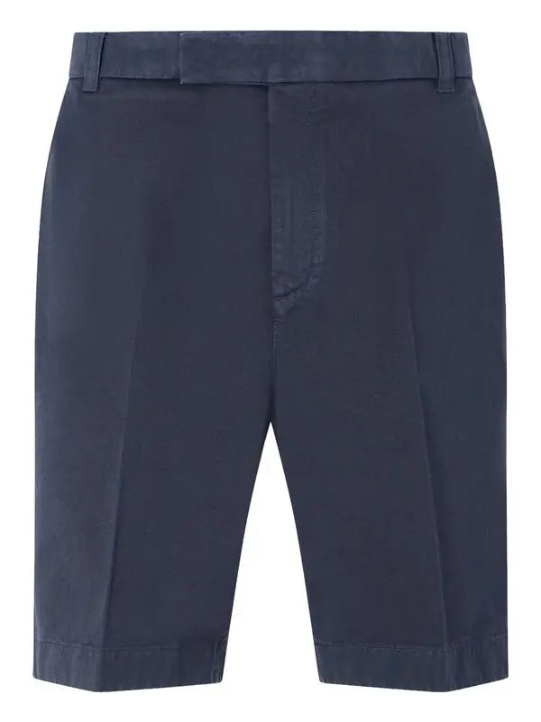 Thom Browne Straight-leg Cotton-twill Shorts - Blue
