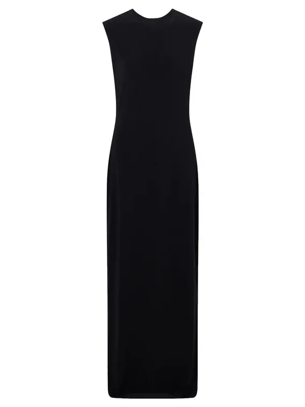 Norma Kamali Stretch-crepe Maxi Dress - Black