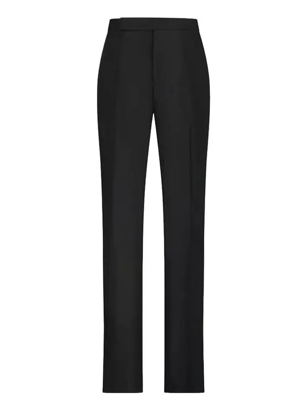 LARDINI Straight Leg Trousers - Black