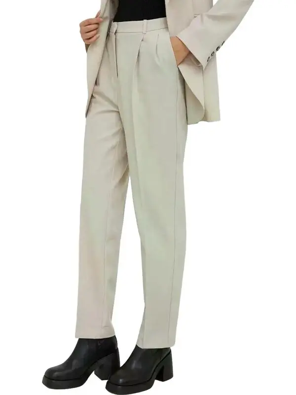 HERSKIND Pleated Trousers - Neutrals