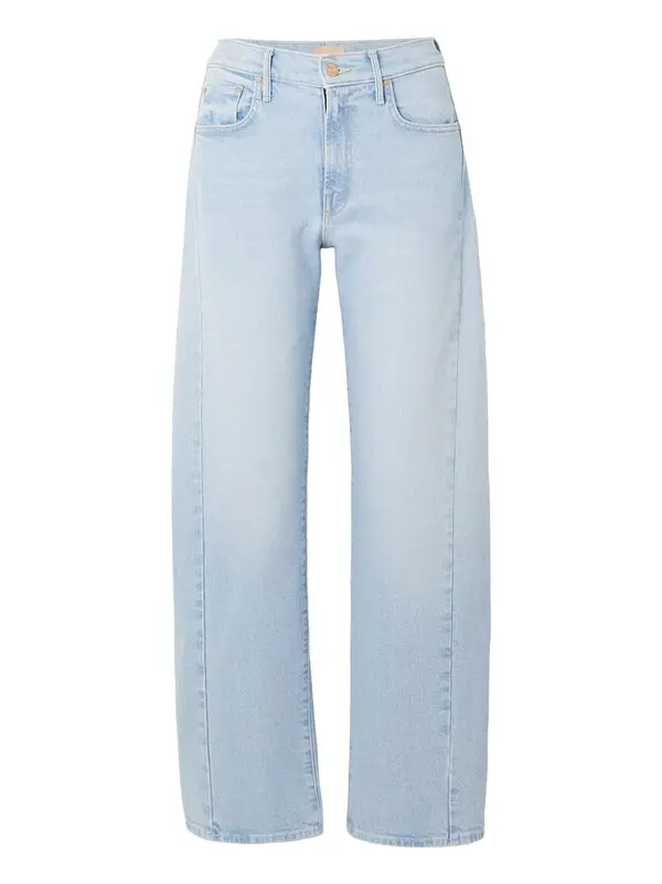MOTHER The Half-pipe Hover Mid-rise Wide-leg Jeans - Blue
