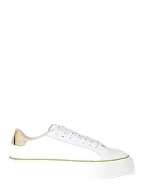 Paul Smith Leather Platform Trainers - White