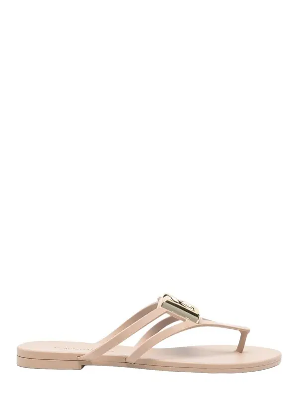 Dolce & Gabbana Dg Logo Thong Sandals - Pink