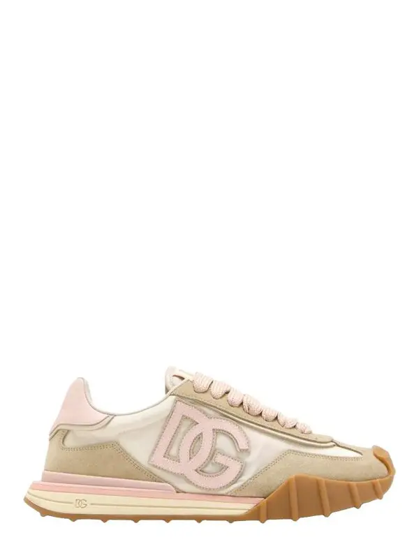 Dolce & Gabbana Panelled Athletic Sneakers - Beige
