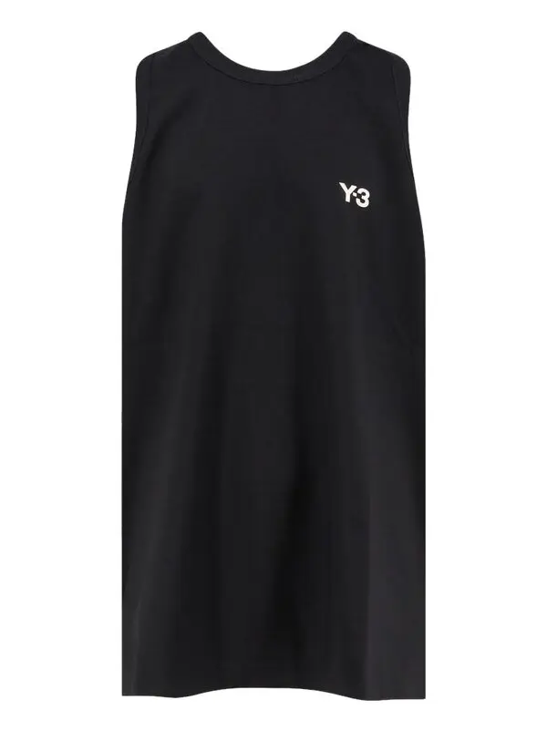 Y3 Logo Tank Top - Black