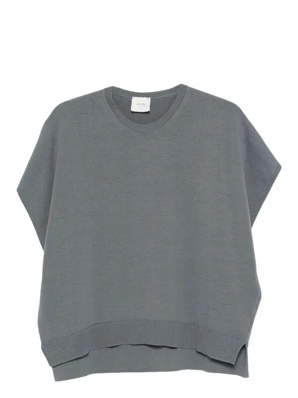 ALYSI Cotton T-shirt - Grey
