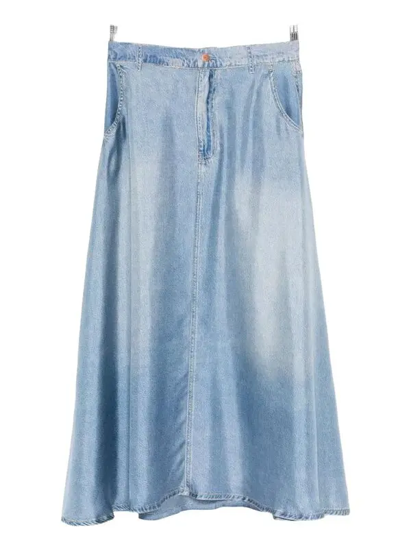 PIERRE-LOUIS MASCIA Silk Skirt - Sky Blue