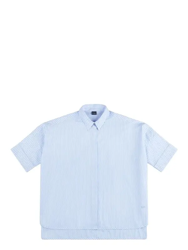 FAY Cotton Shirt - Sky Blue