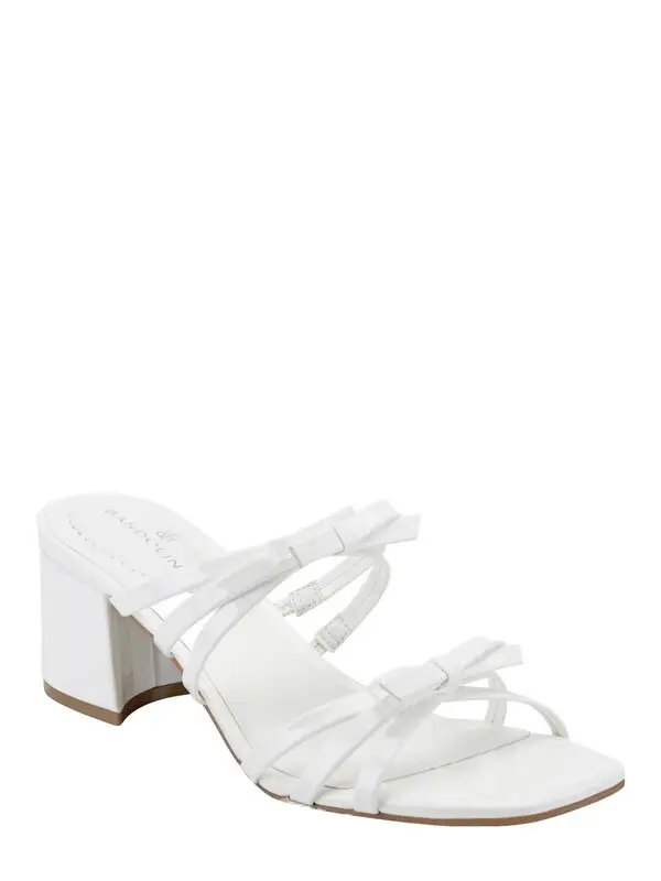 Bandolino Mattien Slide Sandal - White