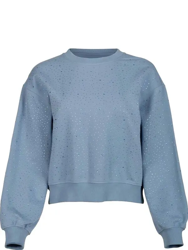 Generation Love Colby Compact Crystal Sweatshirt - Blue