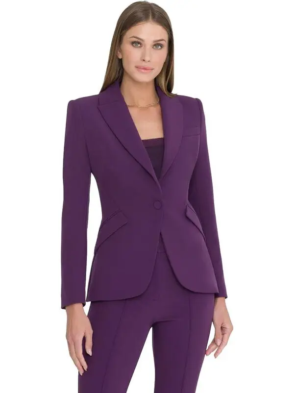 Generation Love Vera Crepe Blazer - Purple