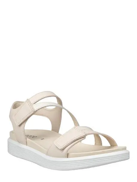 Ecco Soft Three Strap Sandal - Limestone/limestone