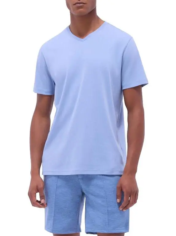 Bugatchi Holden Pima Cotton T-shirt - Air Blue