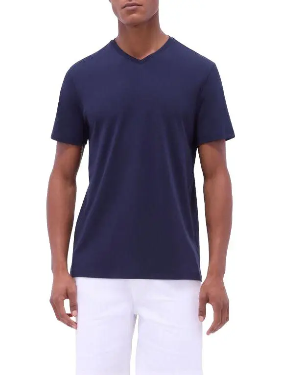 Bugatchi Holden Pima Cotton T-shirt - Navy
