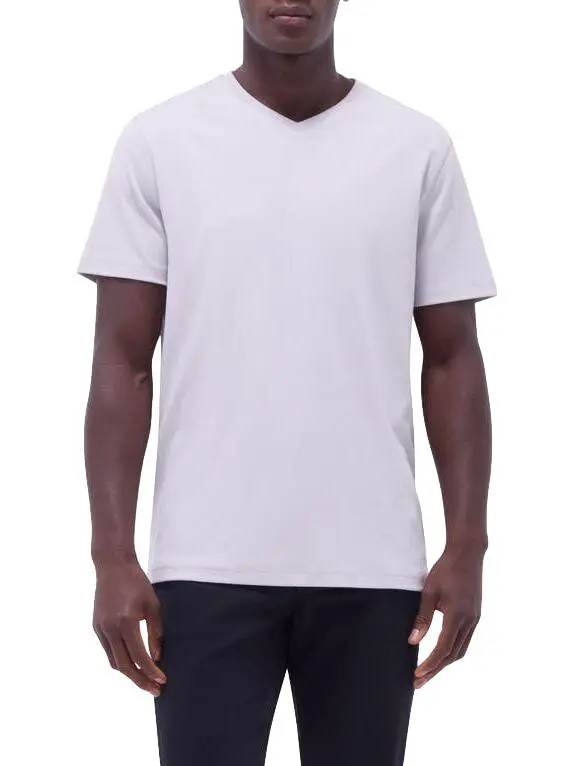 Bugatchi Holden Pima Cotton T-shirt - Platinum