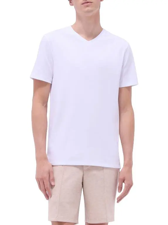 Bugatchi Holden Pima Cotton T-shirt - White