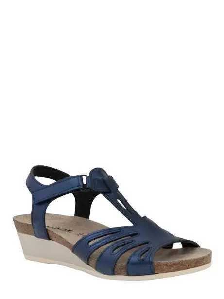 Naot Starlet Wedge Sandal - Polar Sea Leather