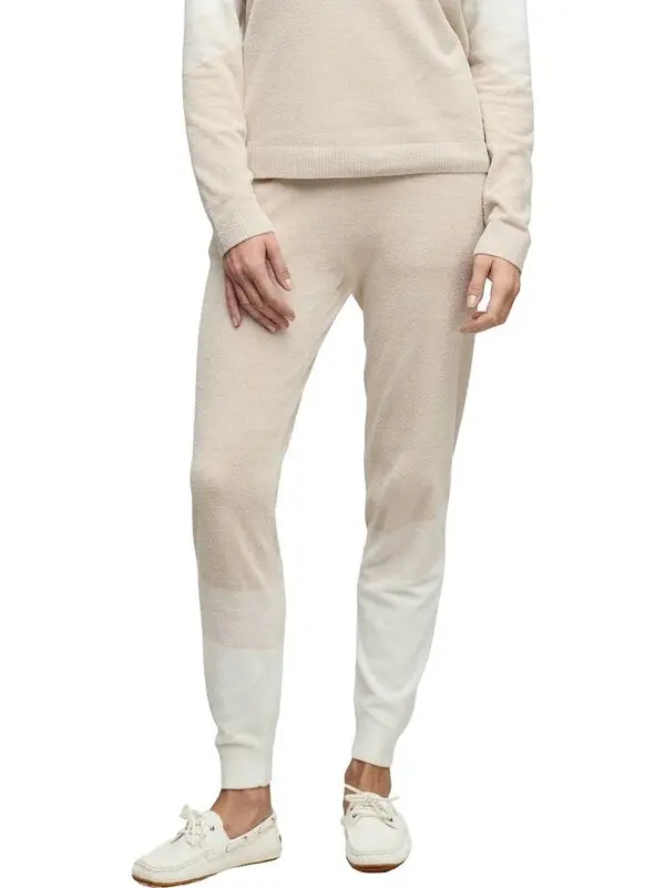 Barefoot Dreams Cozychic Ultra Lite Wavy Colorblock Joggers - Stone Multi