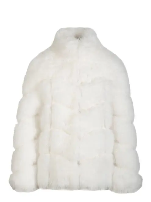 Generation Love Louisa Faux Fur Jacket - White