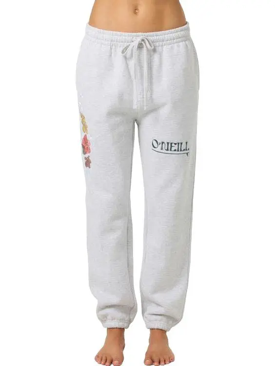O'Neill Relaxed Embroidered Joggers - Heather Grey