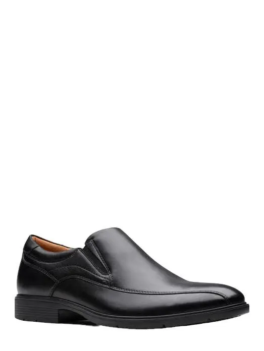 Clarks Eldredge Step Loafer - Black Leather