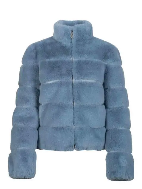 Generation Love Jodi Faux Fur Jacket - Blue