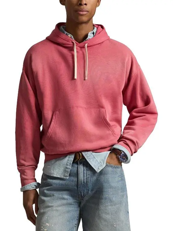 Polo Ralph Lauren Vintage Fit Cotton-blend Fleece Hoodie - Sunrise Red