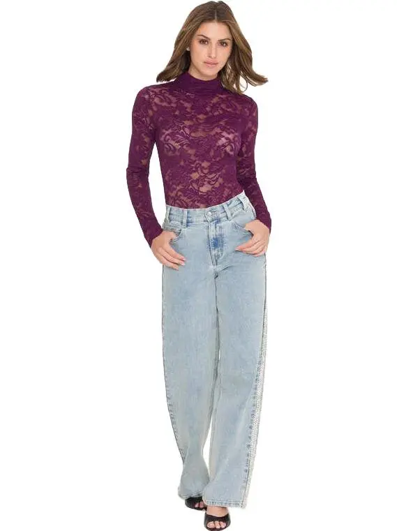 Generation Love Tyla Lace Top - Purple