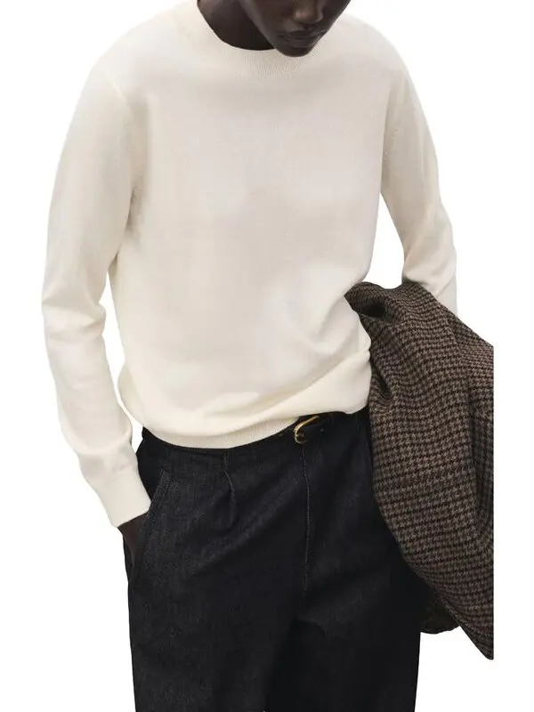 Mango Crewneck Sweater - Ecru